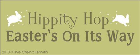 1044 - Hippity Hop Easter's On its way stencil