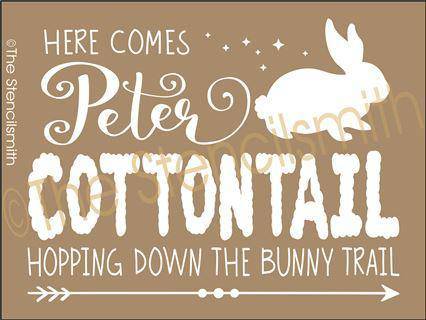 3147 - Here comes Peter Cottontail stencil