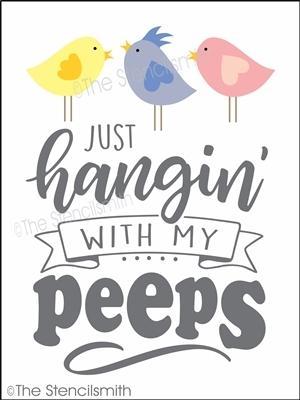 4025 - just hanging with my peeps stencil