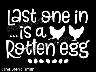 4396 - last one in is a rotten egg stencil