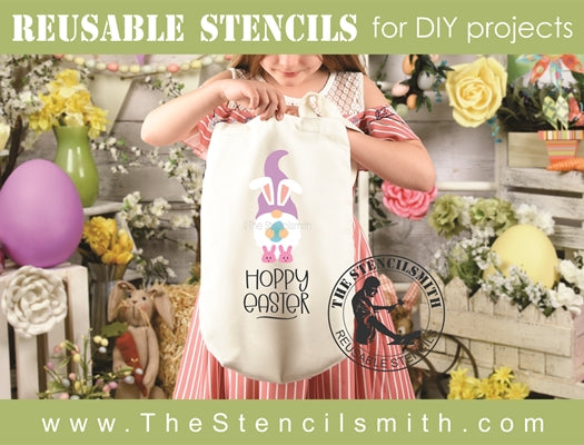 7327 - Hoppy Easter (gnome) stencil