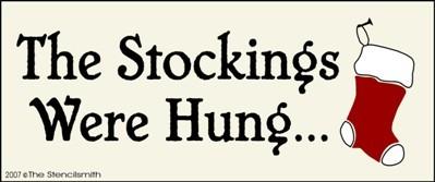 The Stockings Were Hung stencil