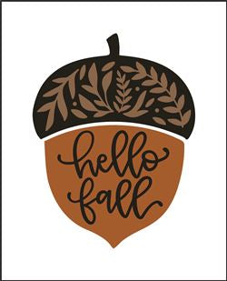 8424 - hello fall acorn stencil