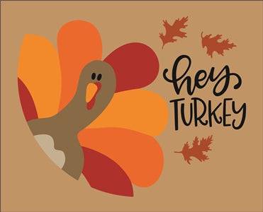 8497 - hey turkey stencil