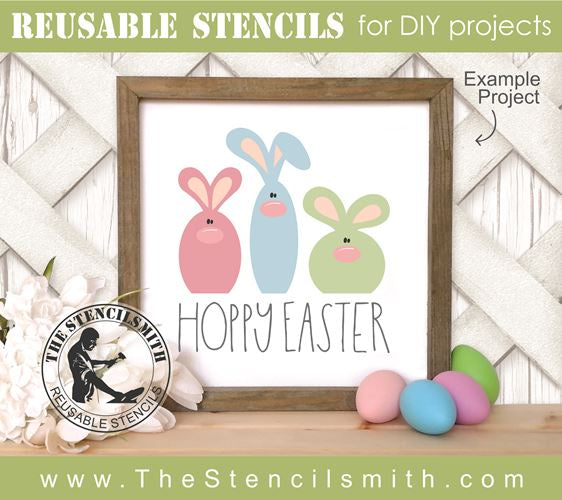 8717 - Hoppy Easter stencil