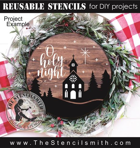 8547 - O Holy Night stencil