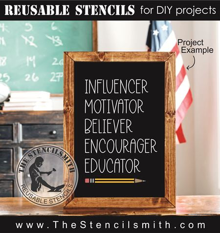 8999 Influencer Motivator stencil