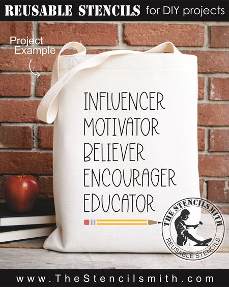 8999 Influencer Motivator stencil