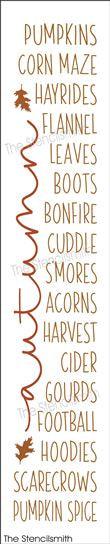 9013 Autumn word stencil