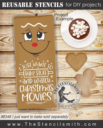 9167 gingerbread faces stencil