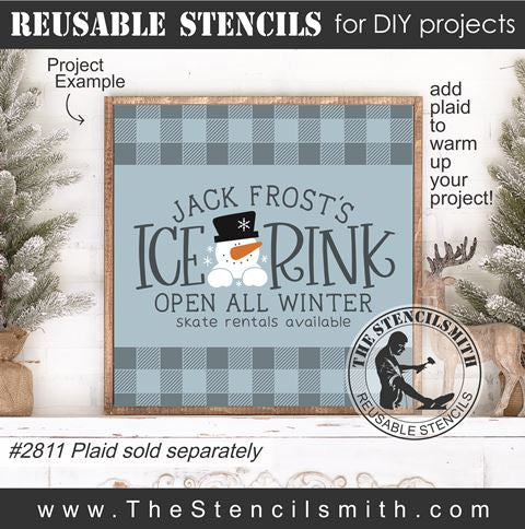 9183 Jack Frost's Ice Rink stencil