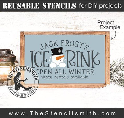 9183 Jack Frost's Ice Rink stencil