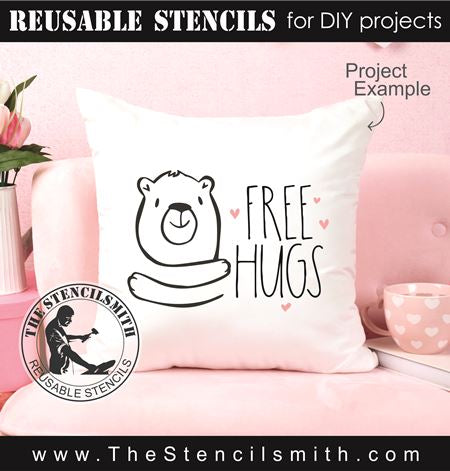9247 free hugs stencil
