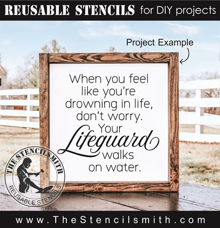 9250 when you feel like you're drowning stencil