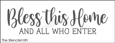9276 bless this home stencil