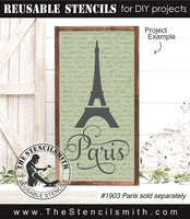 9283 vintage script stencil