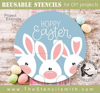 9336 Hoppy Easter stencil