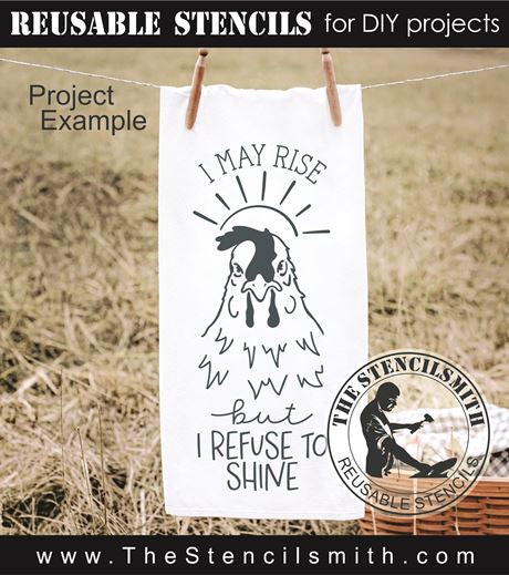 9412 - I may rise but I refuse stencil