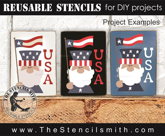 9497 USA Uncle Sam stencil
