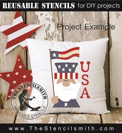 9497 USA Uncle Sam stencil
