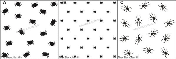 9667 Spiders Pattern Stencils