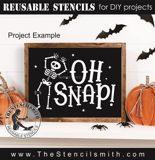 9678 Oh Snap! skeleton stencil