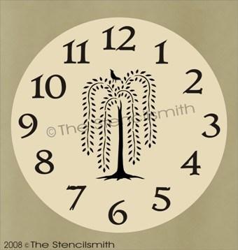 111 - Primitive Clock Stencil