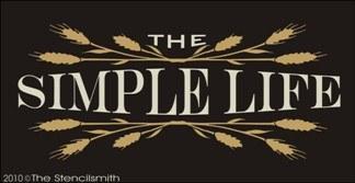 1235 - The Simple Life stencil