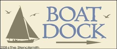 Boat Dock stencil