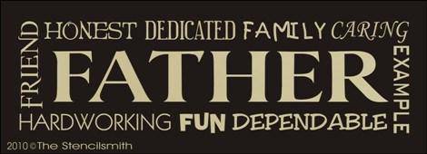 1260 - FATHER stencil