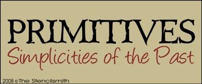 PRIMITIVES Simplicities of the Past stencil