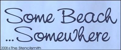 Some Beach Somewhere stencil