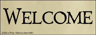 Welcome - B stencil