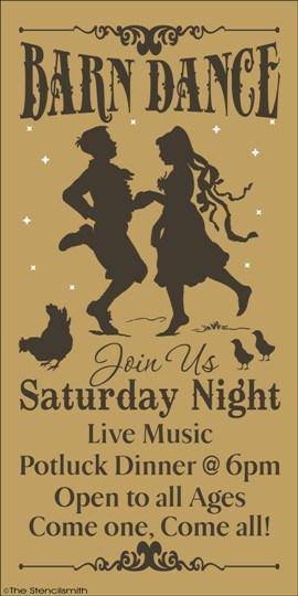 1517 - BARN DANCE stencil