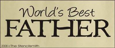 World's Best FATHER stencil
