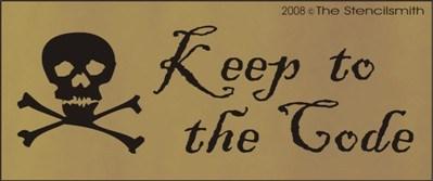 Keep to the Code stencil