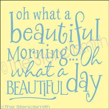 Oh What A Beautiful Day