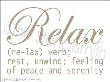 1983 - Relax definition stencil