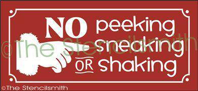 2210 - NO peeking sneaking stencil