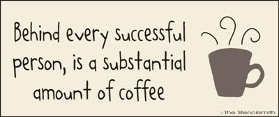 Behind every successful person stencil