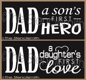 2361 - DAD a son's / daughter's first stencils