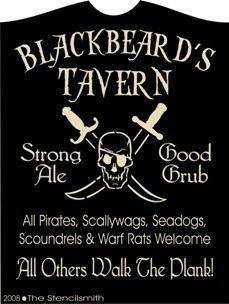 23 - Blackbeard's Tavern stencil