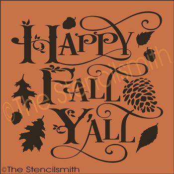 2407 - Happy Fall Y'all stencil