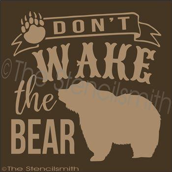 2561 - Don't wake the bear stencil