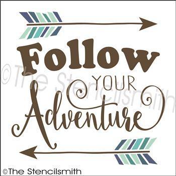 2603 - Follow your Adventure stencil