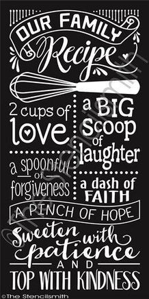 2707 - Our Family Recipe stencil