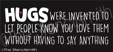 3020 - Hugs were invented stencil