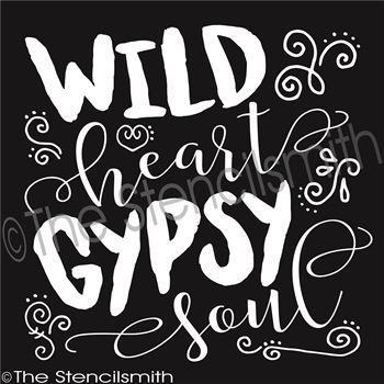 3024 - Wild Heart Gypsy Soul stencil