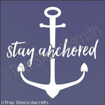 3074 - Stay Anchored stencil