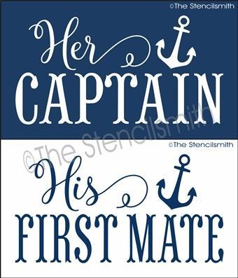 3356 - Her Captain / His First Mate stencils